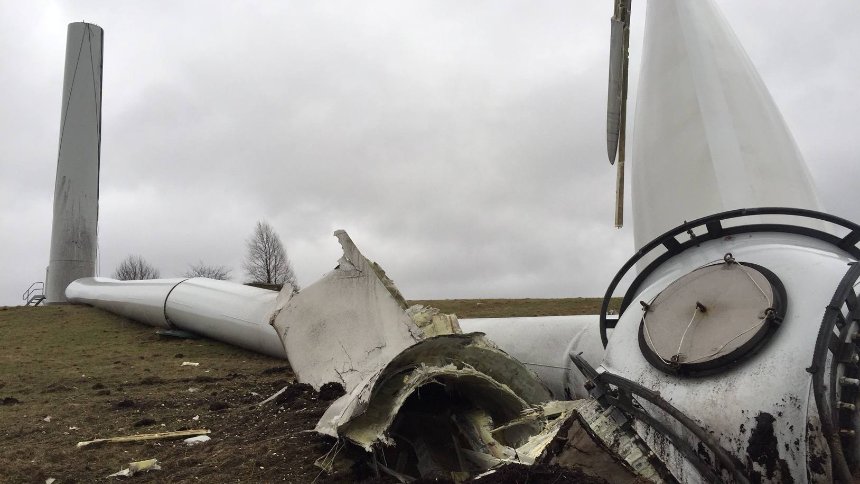 Wind Farm Mass Attack: Wind Turbines Collapsing & Combusting Around the ...